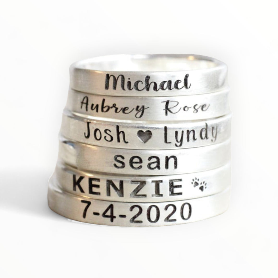 Handcrafted Engraved Gifts & Stacking Rings | Custom Designs ...