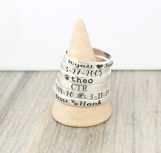 Handcrafted Engraved Gifts & Stacking Rings | Custom Designs ...